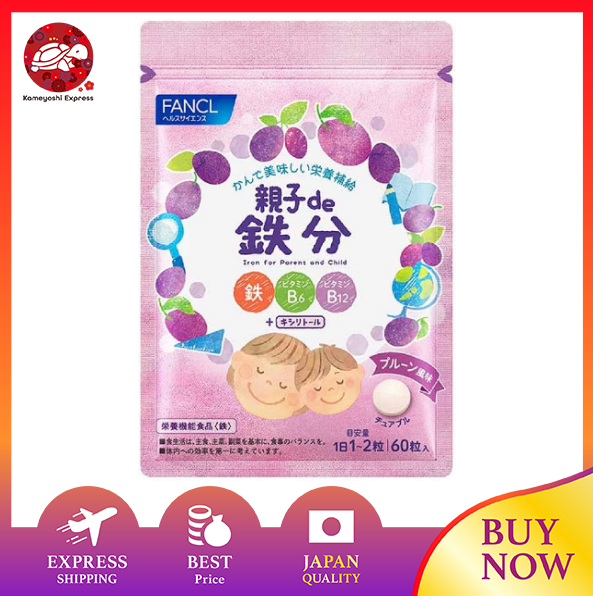 FANCL Oyako de Iron (30~90 days) Chewable tablet Supplement Nutrition ( Iron / Vitamin B6 ...