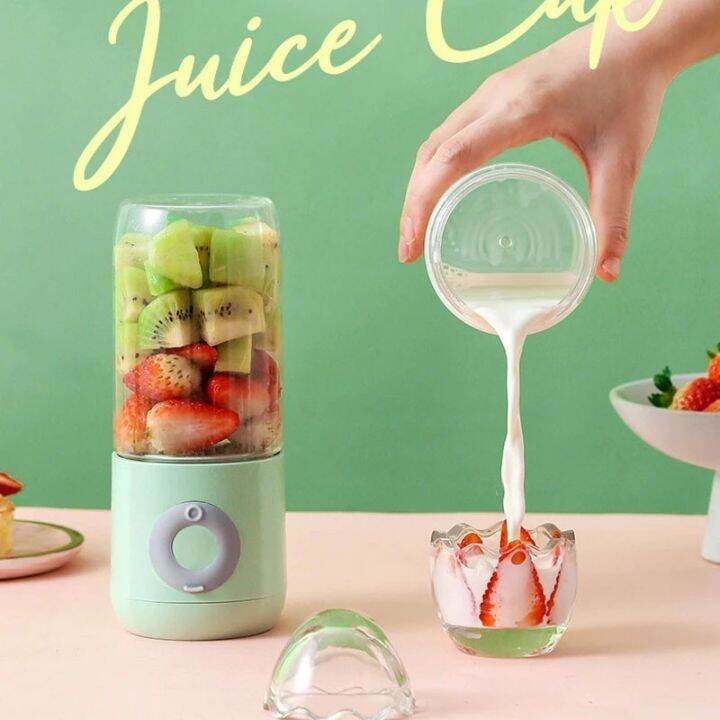 COD Portable Blender 300mL Pocket Size Fruit Blender USB Charged ...