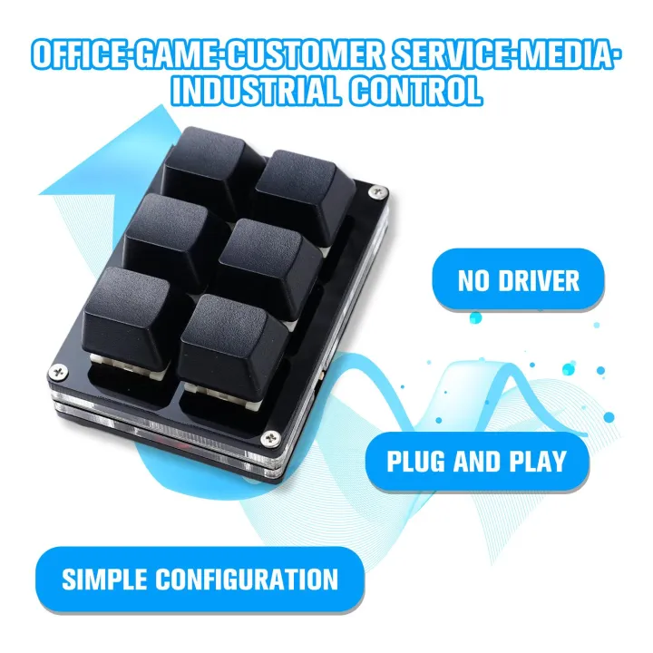 6 Keys Black Keypad Mini Keyboard Copy Paste Custom Password Mechanical ... 6 Keys Black Keypad Mini Keyboard Copy Paste Custom Password Mechanical ...