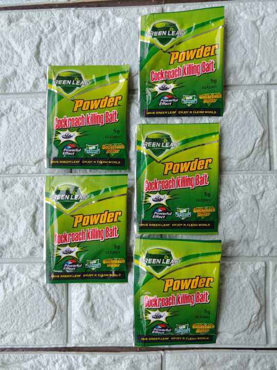 Green Leaf Powder Cockroach Killing Bait 5g | Lazada