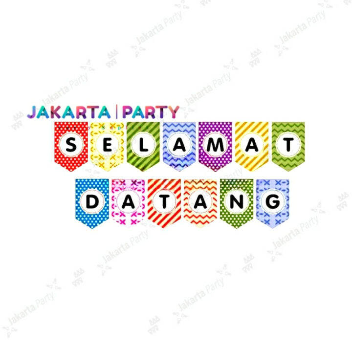 Banner Selamat Datang #2 / Bunting Flag Selamat Datang | Lazada Indonesia