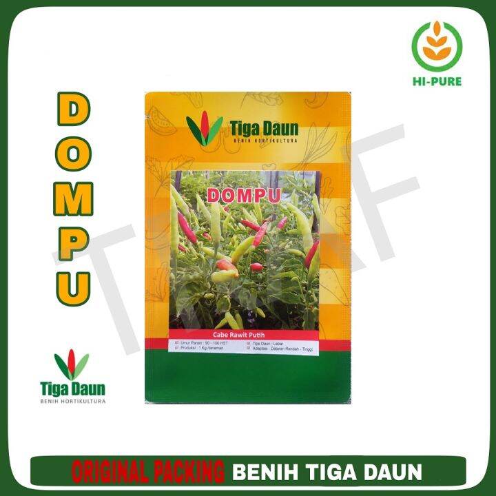 Benih Cabe Cabai Rawit Dompu Isi 10 Gram Cap Tiga Daun Tipe Tegak Warna ...