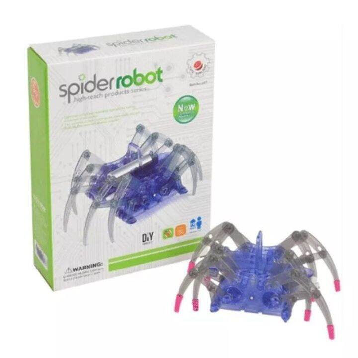 Robot Spider DIY Kit Robot Laba-laba mainan Edukasi Robotik Montessori ...