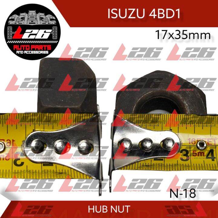 1PIECE Isuzu 4BD1 HUB NUT FOR Isuzu 4BD1 17x35mm n-18 | Lazada PH