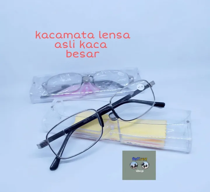 kacamata baca lensa plus kaca frame lebar | Lazada Indonesia