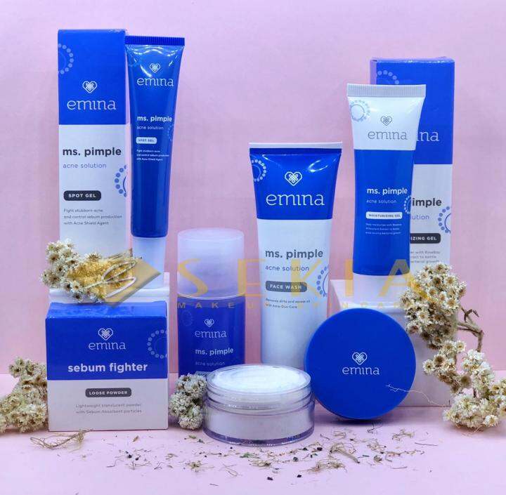 EMINA MS PIMPLE ACNE SOLUTION SERIES / EMINA MS PIMPLE SOLUTION PAKET ...
