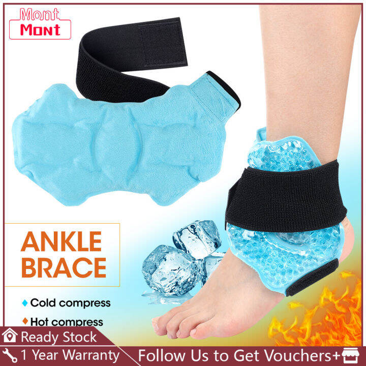 Mont Ankle Ice Pack Sports Hot Cold Compress Gel Wrap Therapy Elbow Arm ...