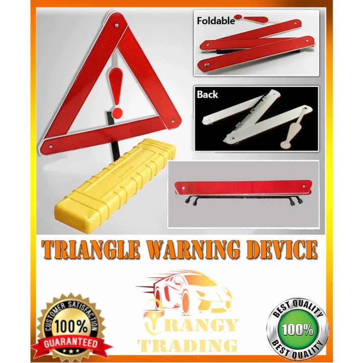 durable Early Warning Device Reflective Triangle Signage RED | Lazada PH