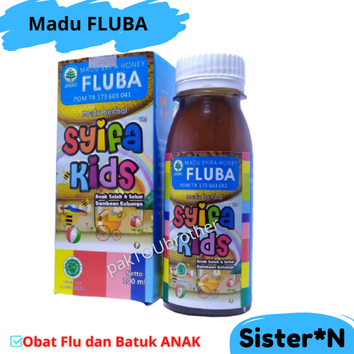 Madu Anak Syifa Kids FLUBA obat Batuk Pilek Anak Balita / Obat Flu ...