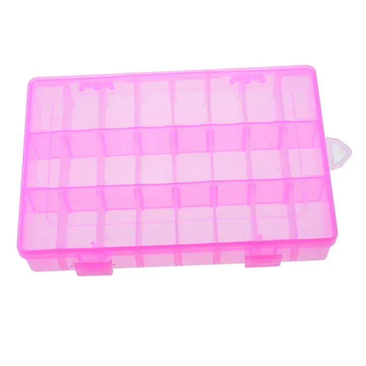 Removable Dividers Box PP Clear Art And Craft Storage Container Box ...