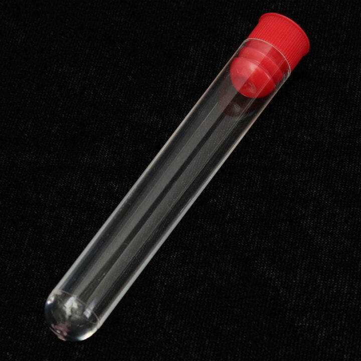 200pcs Length 60/75/78/100/150mm Clear Plastic Test Tubes With Plastic ...