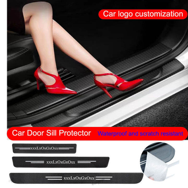 ACEKOGO Chevrolet Ready Stock Carbon Fiber Car Door Sill Sticker ...