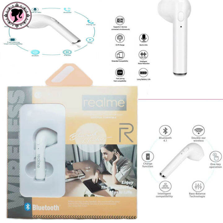 REALME 4.2 WIRELESS BLUETOOTH HEADSET UNIVERSAL COMPATEBLE SINGLE ...