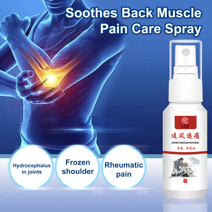 【Instock】 60ml Pain Relief Spray Mild to Skin Reduce Muscle Tension ...