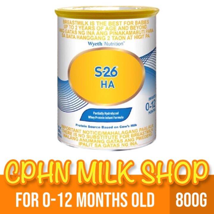 S-26 HA GOLD 800g 0-12 Months Old Partially Hydrolyzed Whey Protein ...