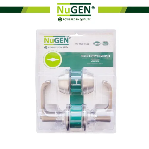 NuGEN Combo Lockset Doorknob 3800 + 102 SS | Lazada PH