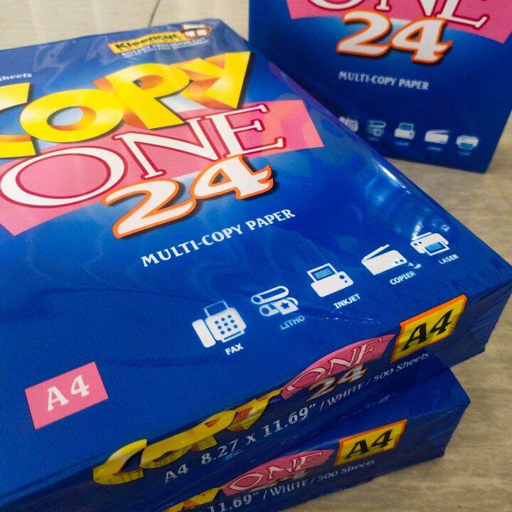 Copy One 24 Bond Papers | A4, 80 GSM | by Ream of 500 sheets | Lazada PH