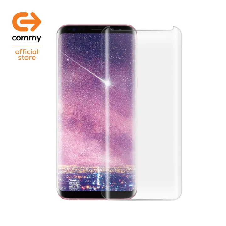 COMMY ฟิล์มกระจกโค้ง กาวยูวี Samsung Galaxy S8 / S8 Plus รุ่น 3D UV ...