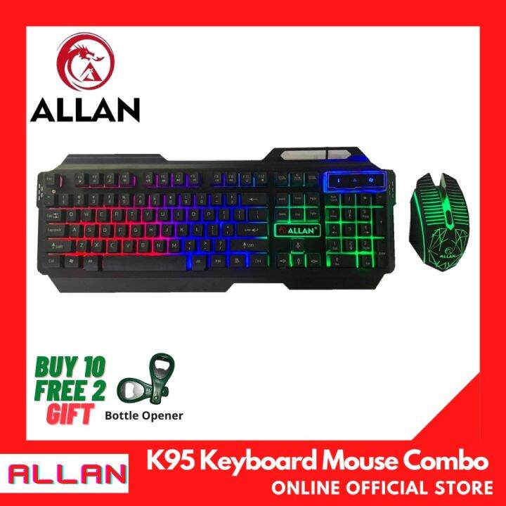 Allan Brand New Mechanical K95 Gaming Keyboard and Mouse Combo with LED ...