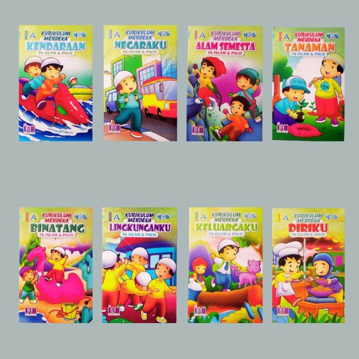 Buku Paket Tema Anak TK Islam Paud KURIKULUM MERDEKA KELOMPOK A Dan B ...