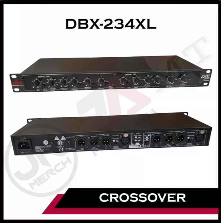 DBX 234/234XL Stereo 2 way/3 way / 4way Crossover Equalizer (black)/DBX-234 | Lazada PH