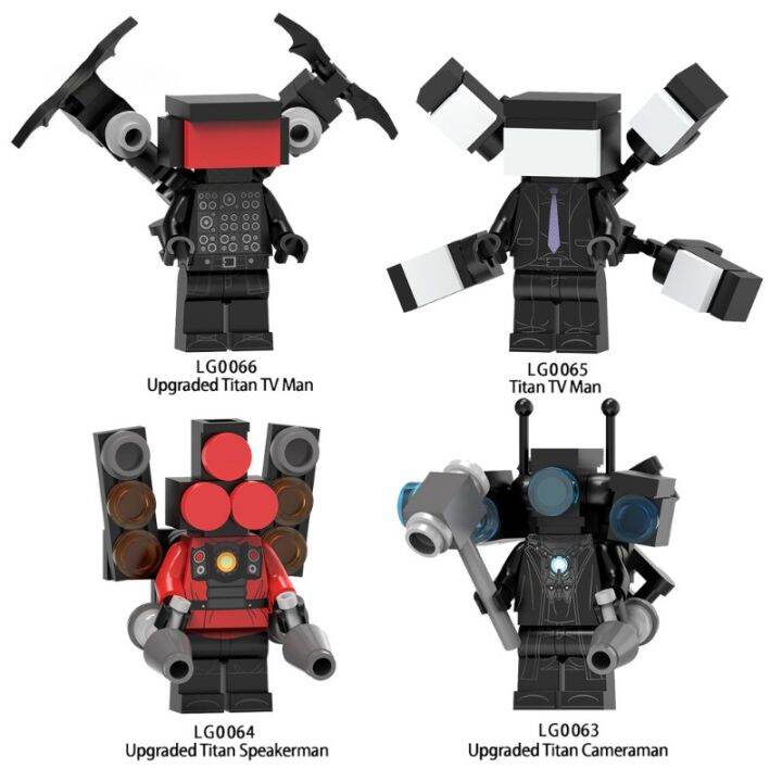 Upgraded Titan Cameraman Speakerman TV Man Skibidi Toilet Series Mini ...