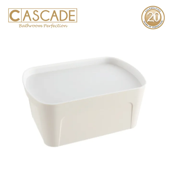 Cascade Large/ 14 Liters Multi Purpose Box with Lid L 45 cm x W 30.8 cm x H 13.5 cm Made from ...