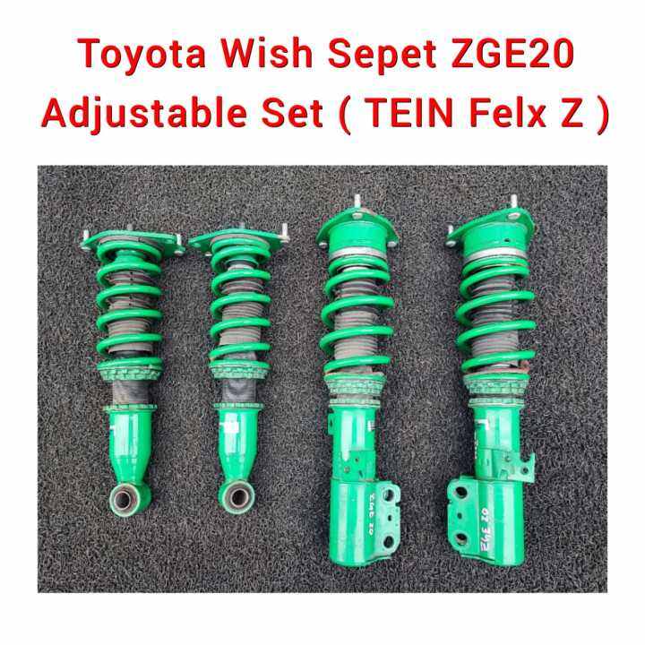 Toyota Wish Sepet ZGE20 TEIN Flex Z Adjustable Set ( Hi Low Soft Hard Body Shift ) / Shock ...