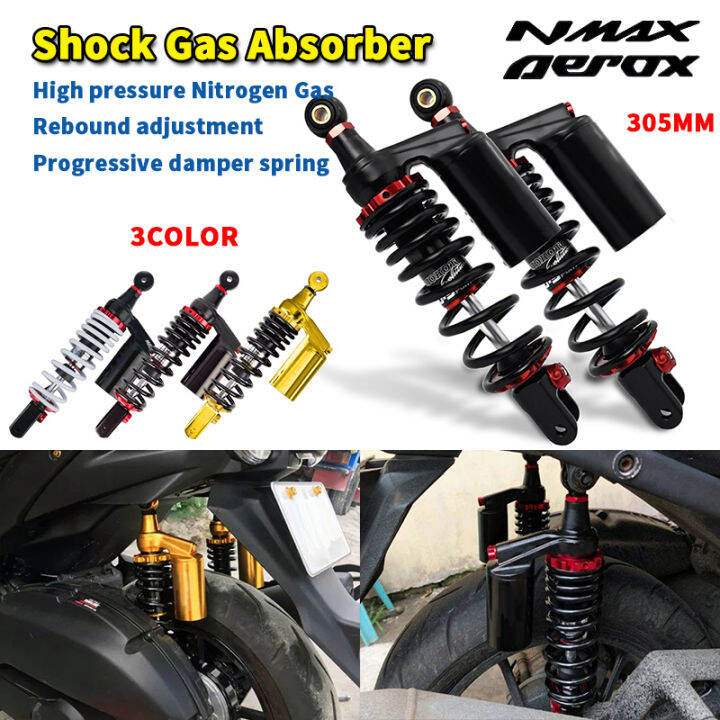 PMShop Nmax V2 & V2.1 / Aerox V1 & V2 Rear Shock Gas Absorber W/ Baso ...