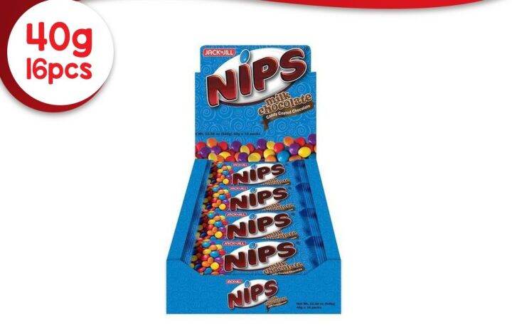 Nips Milk Chocolate Snack Bag 16 x 40g | Lazada PH