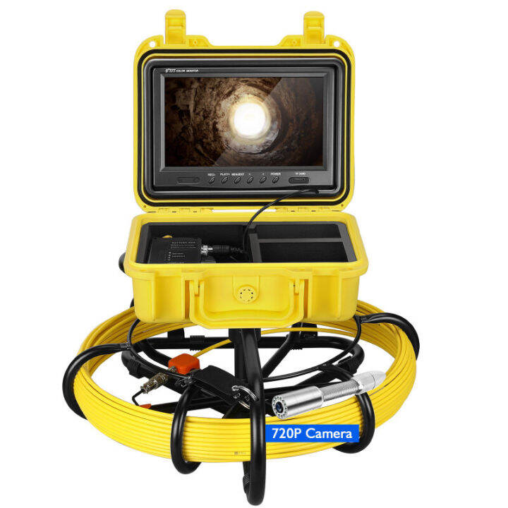 Pipeline Endoscope Inspection Camera 30M Underwater Industrial Pipe ...
