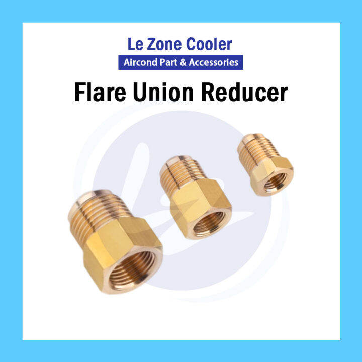 Aircond Copper Reducer Union Flare Union Reducing - 1/4'' 3/8'' 1/2'' 5 ...