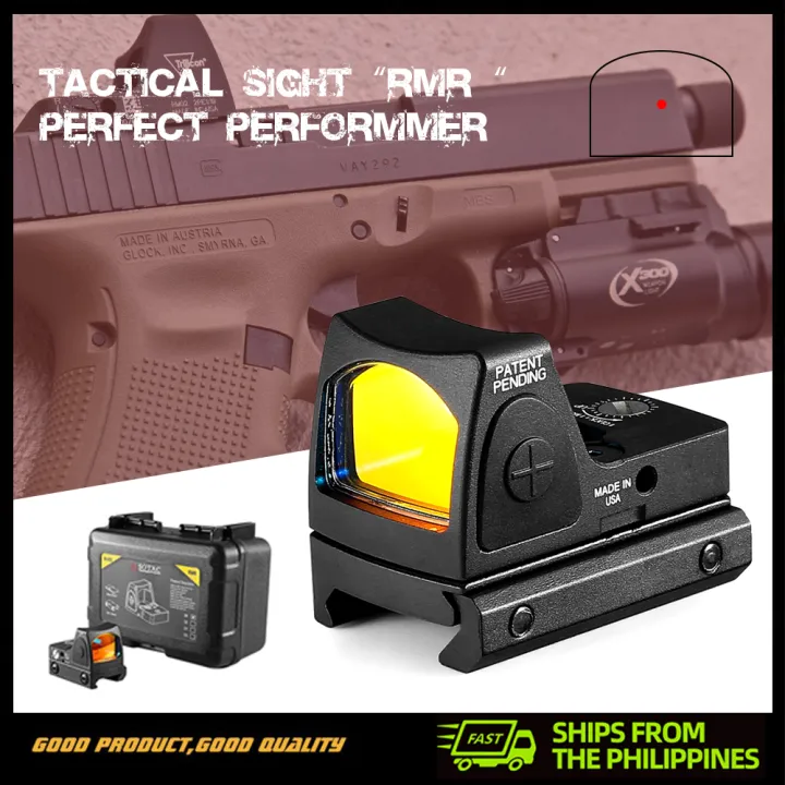 Tactical RMR Mini Red Dot Sight Fit 20mm Mount Tactical Optical Sight ...