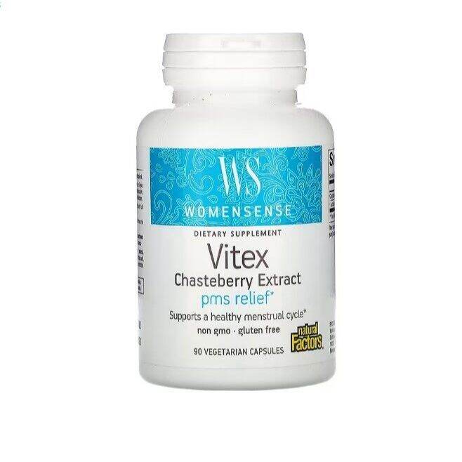 Natural Factors, Womensense, Vitex Chasteberry Extract, 90 Vegetarian ...