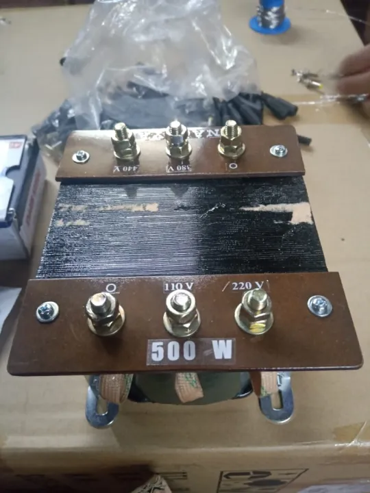 Travo Trafo STEP UP/ DOWN 440V/380V TO 220V/110V 500 Watt 1 Phase ...