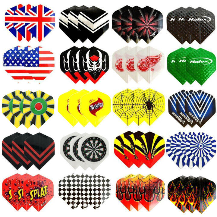 Fox Smiling Dart Flights 48/60PCS Types Dardos Feather Leaves Wings ...