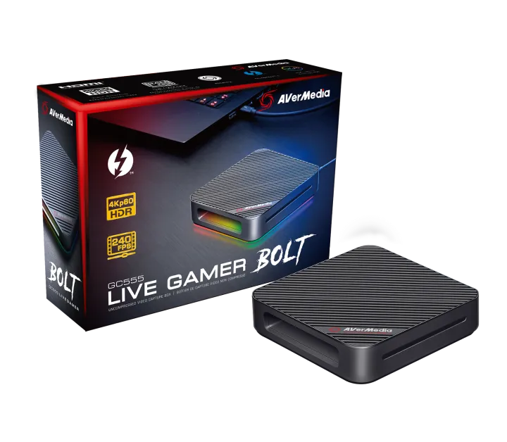 AverMedia Live Gamer BOLT GC555 Video Capture device (อุปกรณ์จับภาพหน้าจอ) Thunderbolt 3 Capture ...