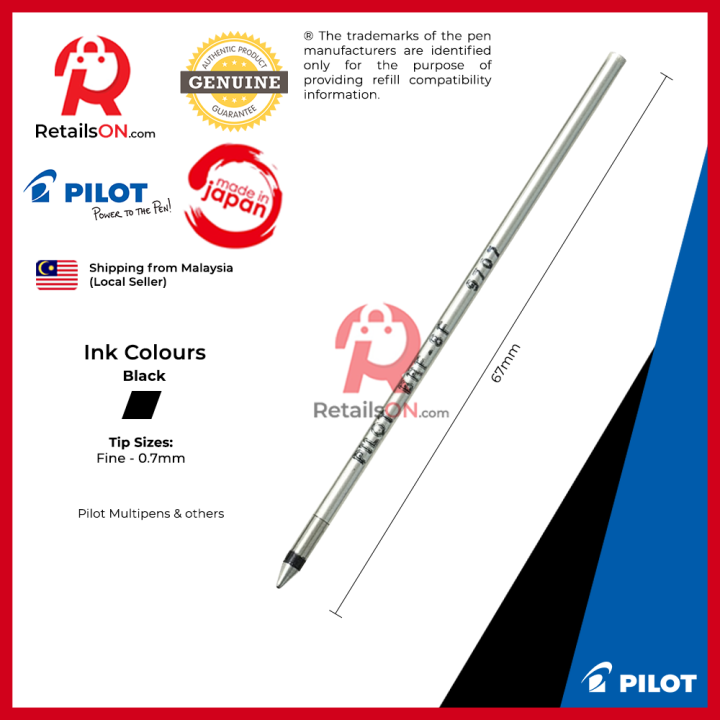 Pilot RF-8F (BRFS) Ballpoint Refill - Black / [ORIGINAL] | Lazada