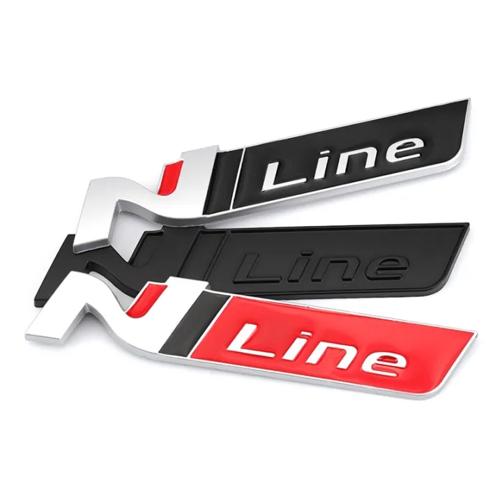 Metal Car Sticker N Line Badge Emblem Decal Front Grille for Hyundai ...