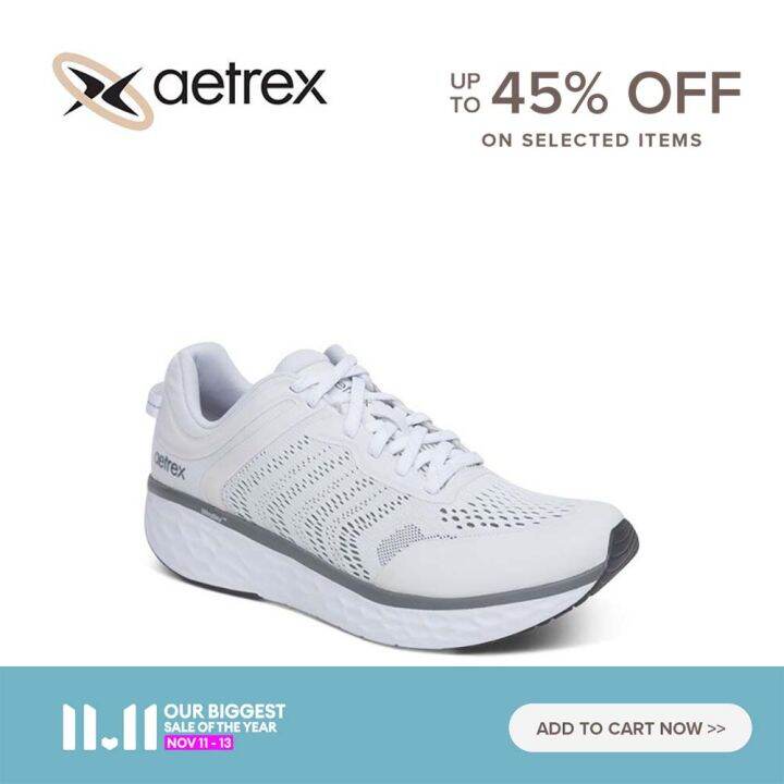 Aetrex Chase Mens White Mens Sneakers | Lazada PH