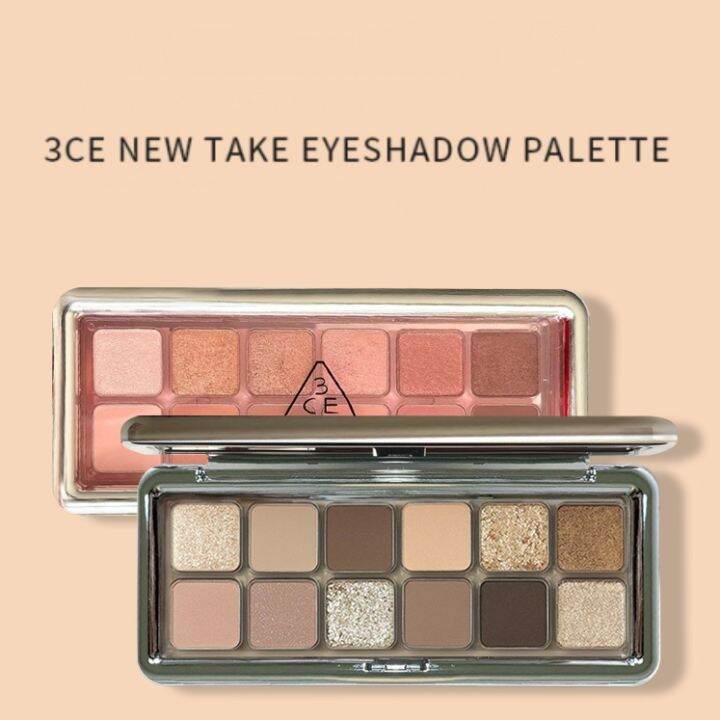 New 3ce Eyeshadow Cement Palette 12-color Raw Neutrals | Lazada PH