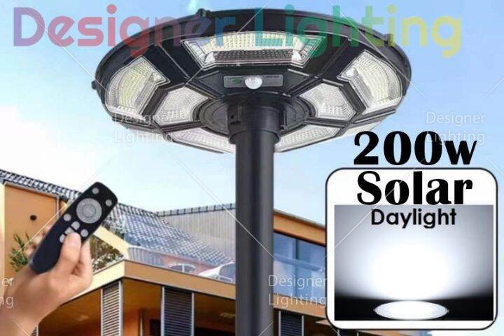 Designer Lighting 200w Solar Led Sensor Type Outdoor High Pole [3 Meter ...