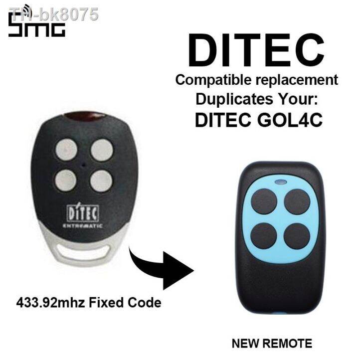 DITEC GOL4C 433.92mhz Remote Control Copy Duplicator for DITEC Garage ...