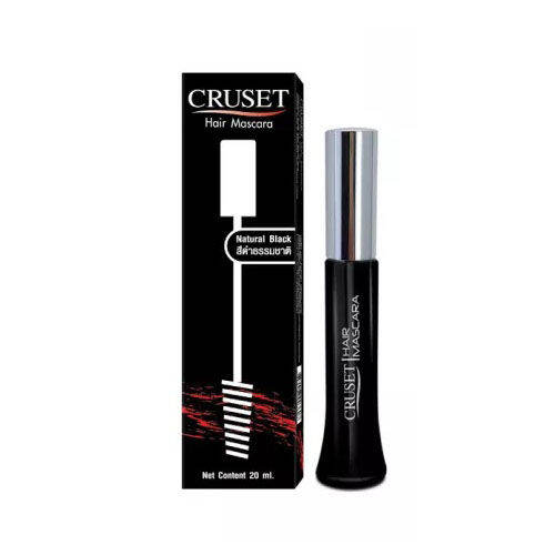 Cruset Hair Mascara ปิดผมขาวได้แนบสนิท มาสคาร่าปิดผมขาว ครูเซ็ท มาสคาร่าแต่งสีผม 20 มล. | Lazada ...