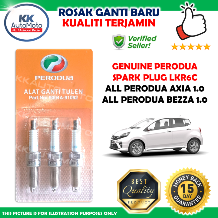 LKR6C Genuine Plug 9004A-91062 Perodua All Axia G Advance SE Style 1.0 ...