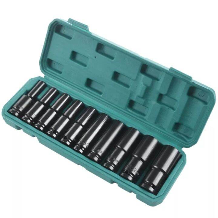 Original 10Pcs 15Pcs 20Pcs 10-32Mm 8-24Mm 1/2 inch Drive Deep Impact Socket Set Heavy Metric ...
