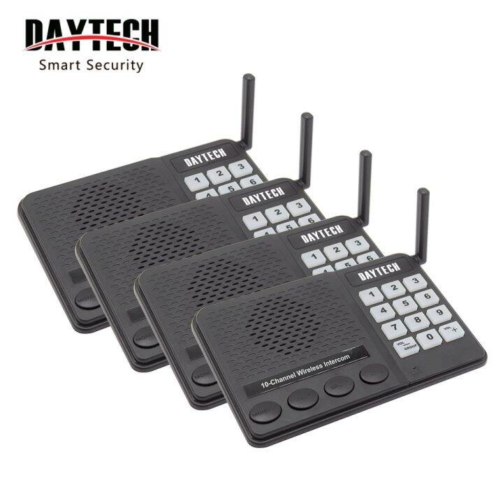 DAYTECH Wireless Intercom System 10 Channel 1K Meters Long Range for ...