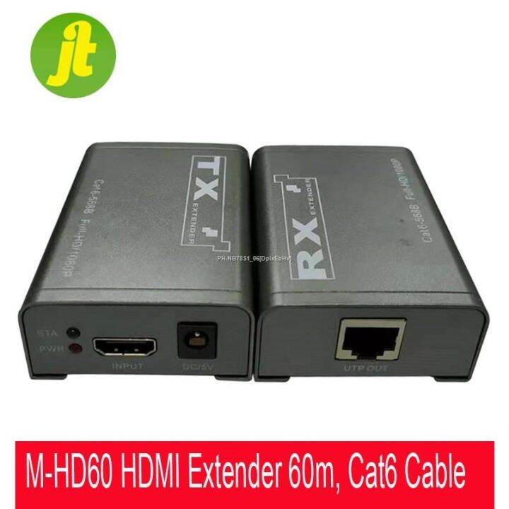 M-HD60 RJ45 HDMI Extender 60m/196ft over single cat6 UTP cable Input ...