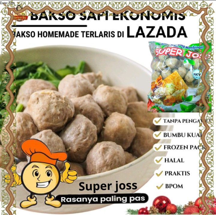 PROMO SUPER JOSS ISI 50 BUTIR bakso sapi premium daging sapi alsi ...