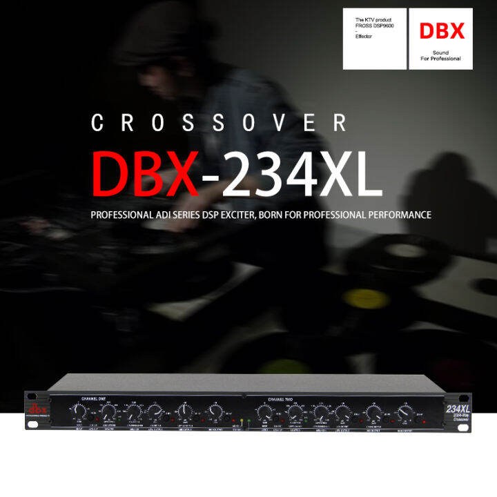 DBX 234/234XL Stereo 2 way/3 way / 4way Crossover Equalizer (black) | Lazada PH
